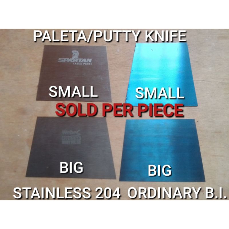 PALETA/PUTTY KNIFE/ PAINT SCRAPPER STAINLESS STEEL 204 / ORDINARY B.I ...