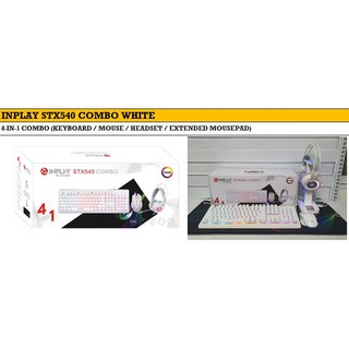 INPLAY STX 540 Gaming Keyboard And Mouse with Headset Extended Mouse ...