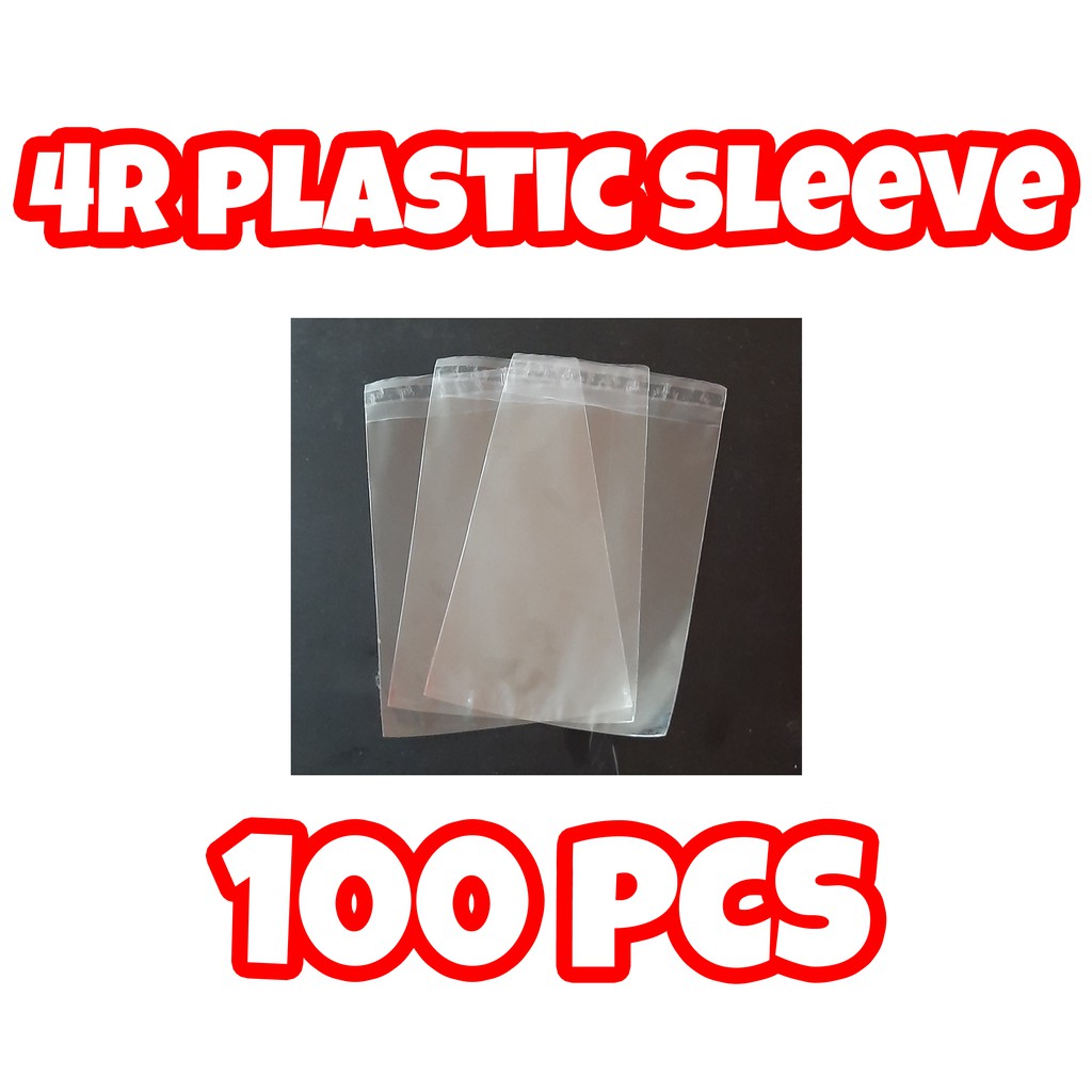 4R Plastic Sleeve with adhesive | Shopee Philippines