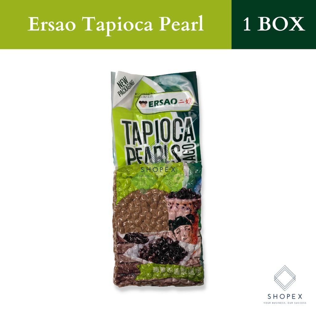 [WHOLESALE - 1 BOX/20 Packs] Ersao Tapioca Pearl 1kg / Boba Pearls ...