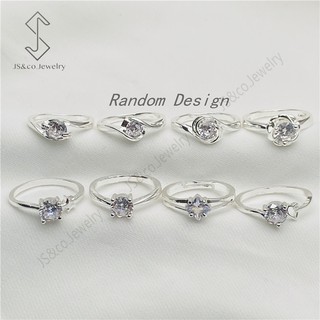 JS&CO jewelry 925 Silver Zircon Random Ring for women 1pc. Only RSD005 ...