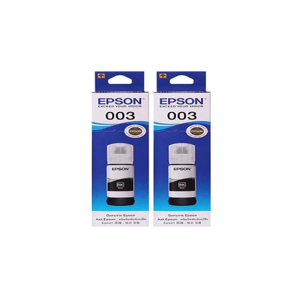 Epson 003 Black Original Ink Refill Bottle 65ml set of 2 Bundle ...