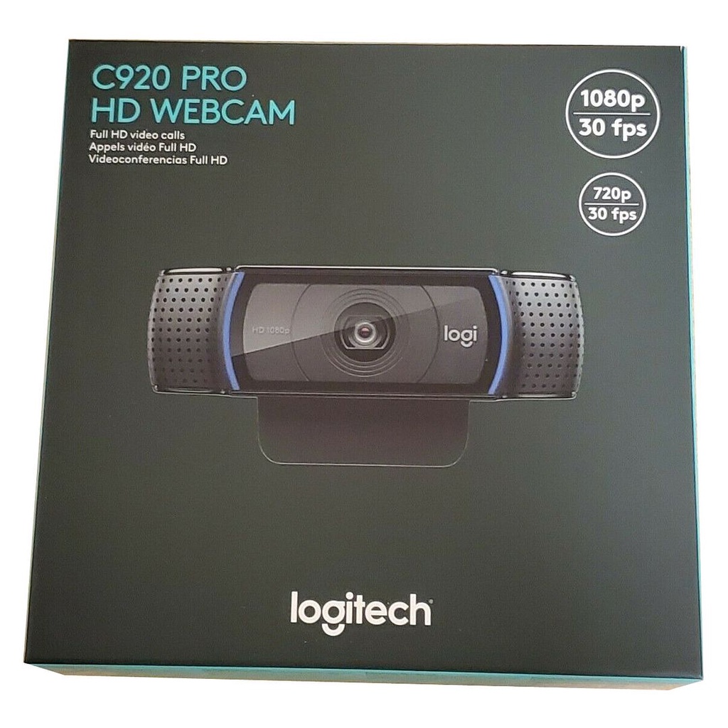 Logitech C920 HD Pro Webcam - Full HD 1080p/30fps Video Calling with ...