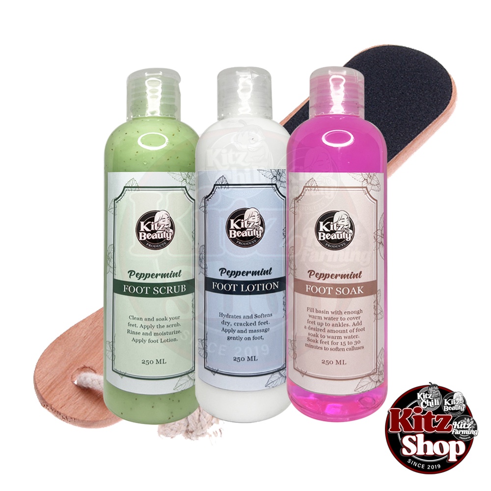 Foot Spa Set Package B (Foot Soak 250ml , Foot Scrub 250ml , Foot ...