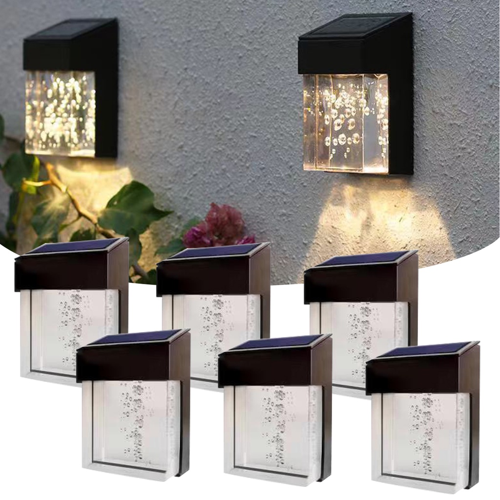 NSS Solar LED Wall Light Outdoor Waterproof Garden Wall Lamp Decorative ...