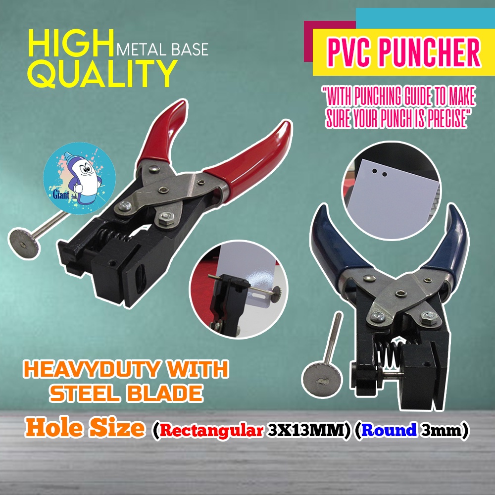 PVC single hole manual punching card tag hole puncher Rectangular hole ...