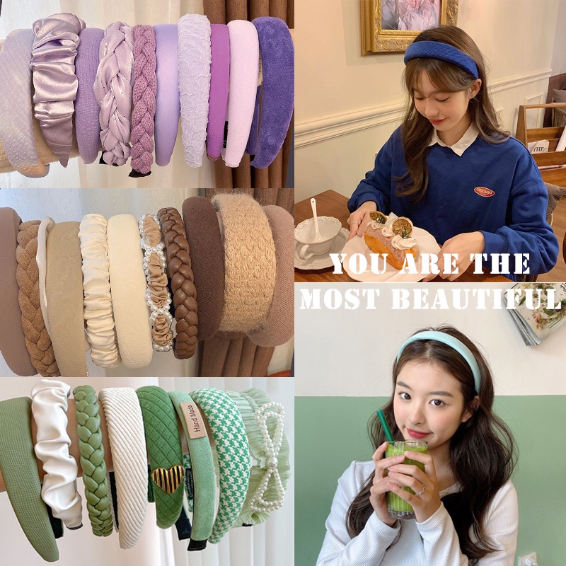 Sweet Hair Band Wild Headband Hair Bundled Fashion Elegant Pressed ...