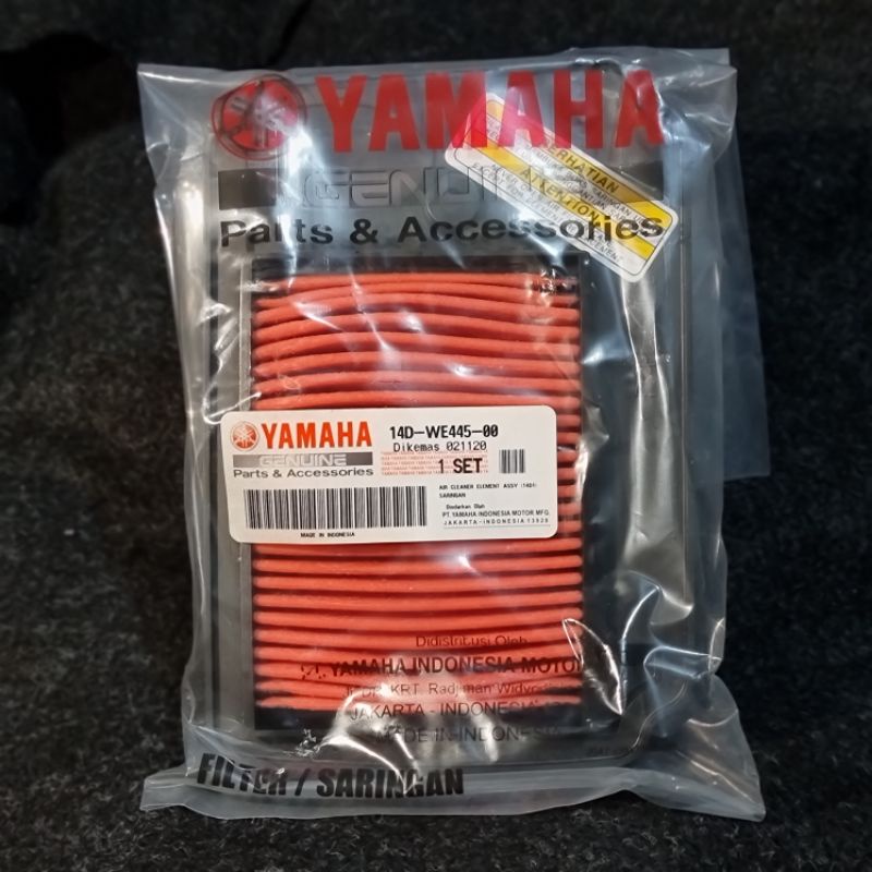 Yamaha Genuine Air Filter 14D-WE445-00 (Mio Soulty/Soul/Fino) | Shopee ...