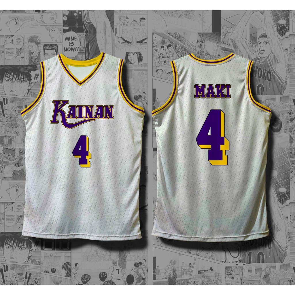 SLAM DUNK KAINAN HIGHSCHOOL TEAM JERSEY | Shinichi Maki JERSEY ...