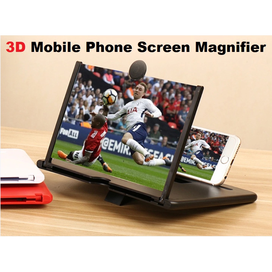 3D Mobile phone Screen magnifier 10" HD Movie Enlarged Video Amplifier ...