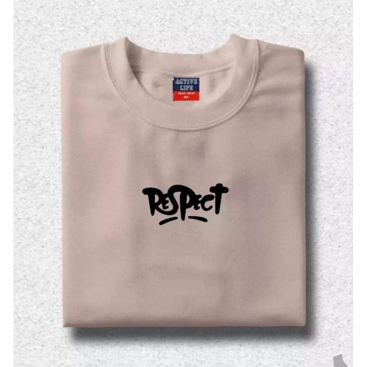 Respect statement shirt/tshirt printed high quality unisex COD | Shopee ...