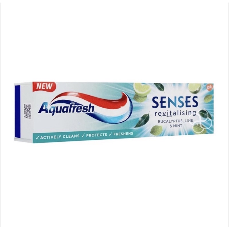 Aquafresh Senses Revitalising Eucalyptus,Lime & Mint Toothpaste ...