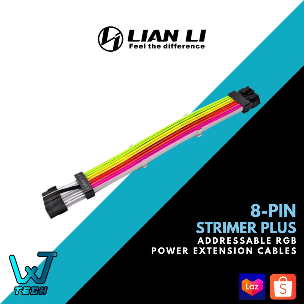 Lian Li Strimer Plus 8-Pin Addressable RGB Power Extension Cables | BeeCost Lian Li Strimer Plus 8-Pin Addressable RGB Power Extension Cables | BeeCost