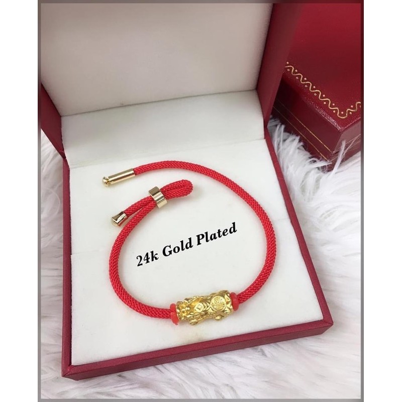 LUCKY CHARM BRACELET (w/h 24k Gold PIAO) | Shopee Philippines