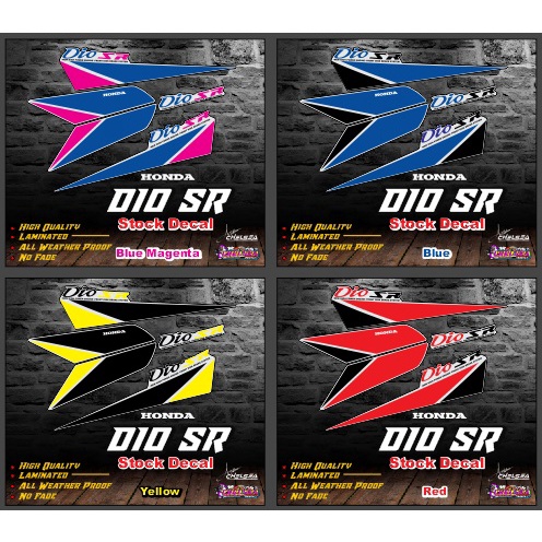 Honda Dio SR Stock Decals / Stickers with freebies | Shopee Philippines