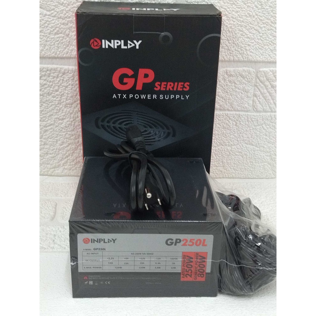 Upgraded Inplay GP200L 750W PC power supply psu true rated PSU 700WATTS ...