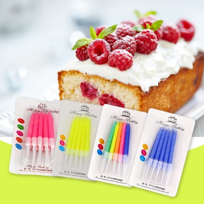 Spiral Candle Cake Topper 10pcs per pack | Shopee Philippines