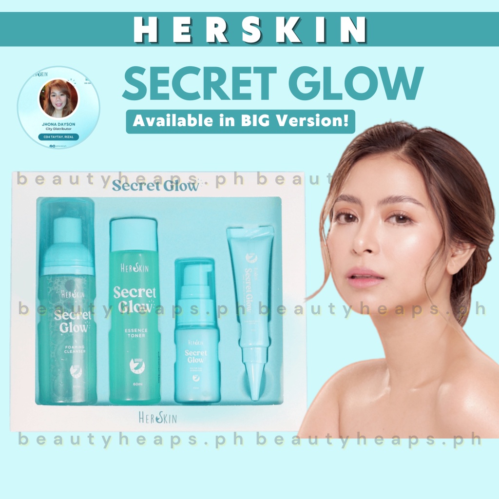HerSKIN Secret Glow 4 in 1 Skincare Set | Secret Glow Big Version ...