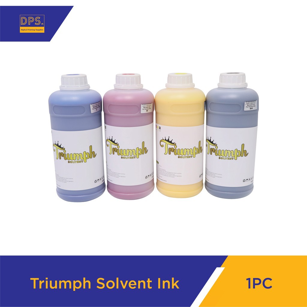DPS Triumph Solvent Ink CMYK 1Liter (For Konica 14pl) | Shopee Philippines
