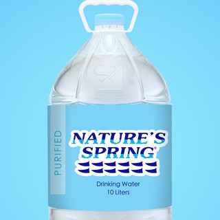 Nature's Spring Purified Water 10 Liters | Shopee Philippines