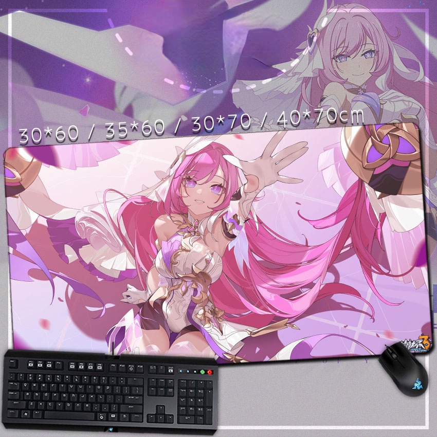 Elysia mouse pad Honkai Impact 3rd new animation keyboard pad game ...