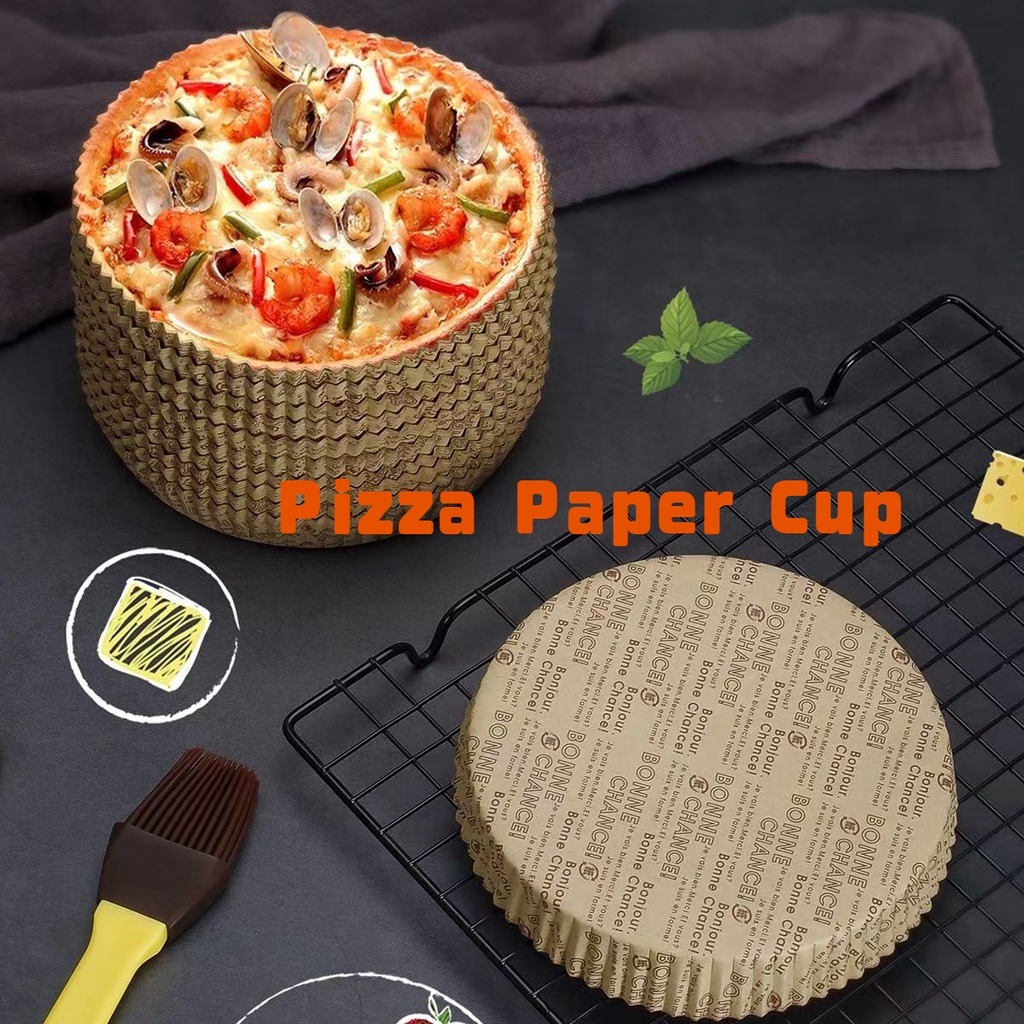 Pizza Paper Cup 6-inch Round Pizza Paper Cups Oil-proof High ...
