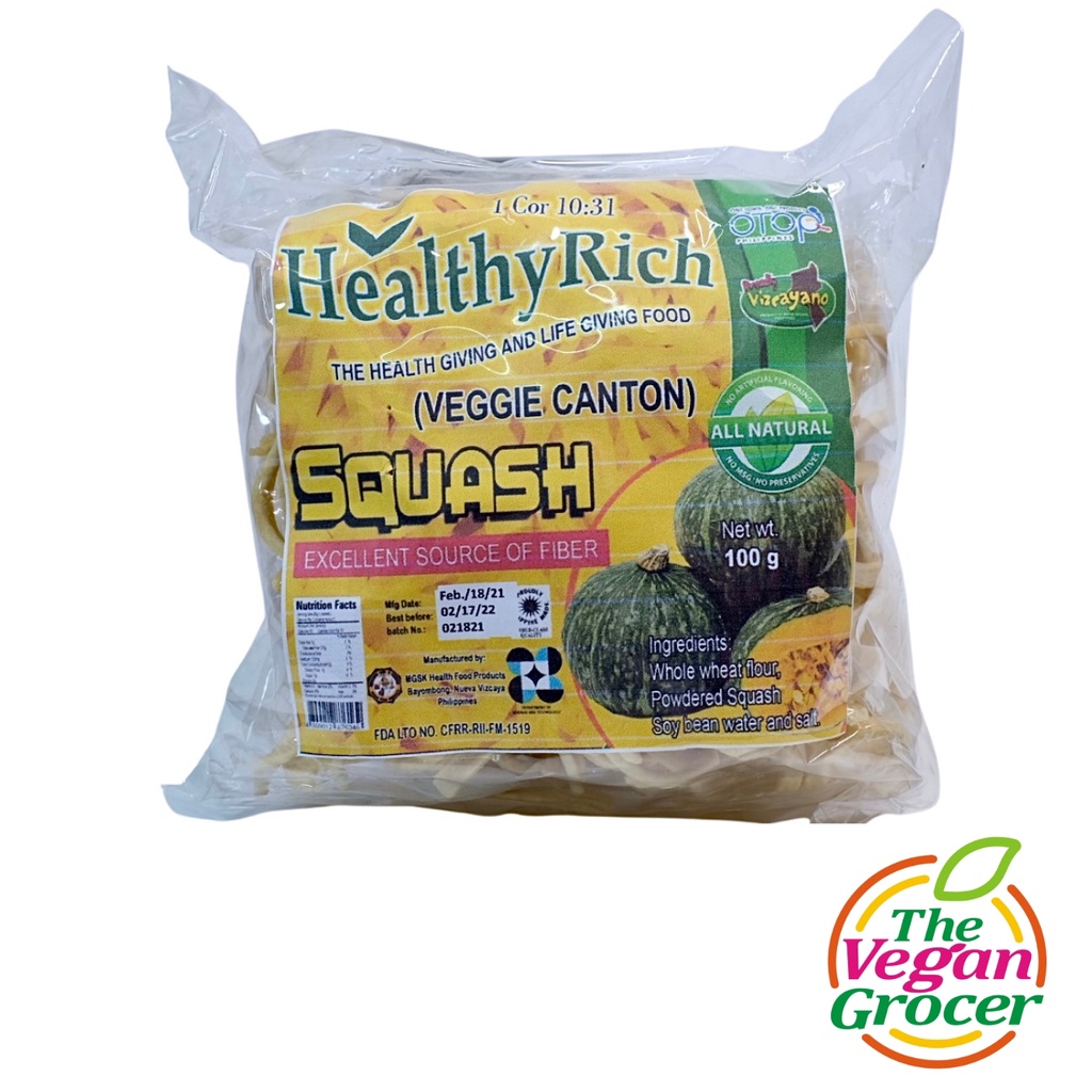 Healthy Rich Vegan Squash Veggie Canton 100g | Shopee Philippines