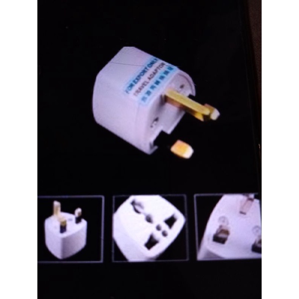 3 Pin Plug Power Adaptor Power Adaptor Travel Adaptor | Shopee Philippines
