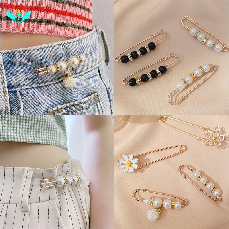 5 Pcs Waist Collection Artifact Button Brooch Jeans Waist Adjustment ...