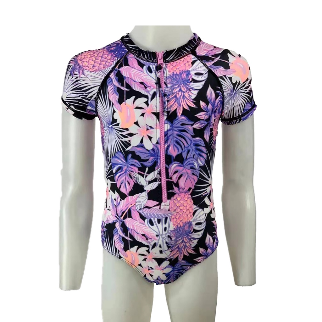 SWIMSUIT RASH GUARD OVERALL RASH GUARD FOR KIDS SHORT SLEEVE | Shopee ...