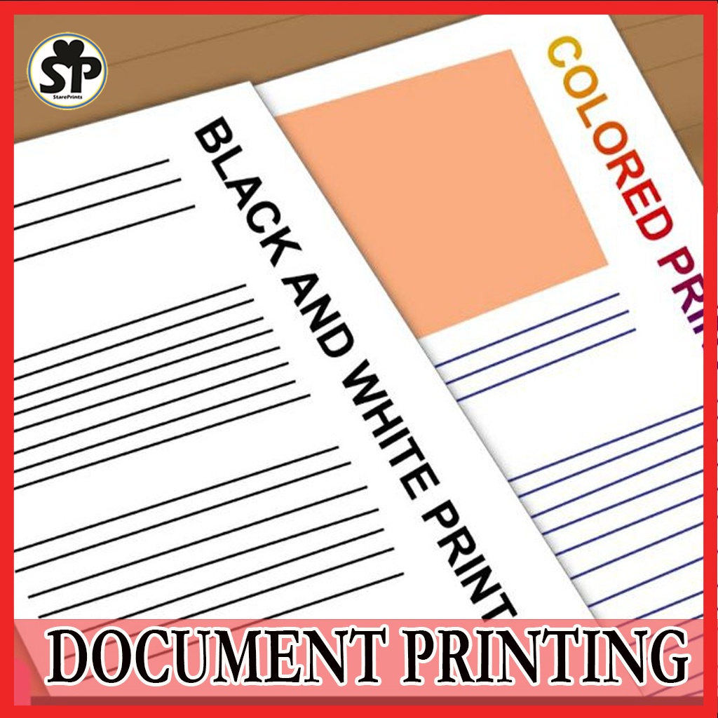 DOCUMENT PRINTING BLACK AND WHITE (2 PCS) | Shopee Philippines