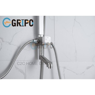 GRIPO New High End 304 stainless 4 way square type shower set for water ...