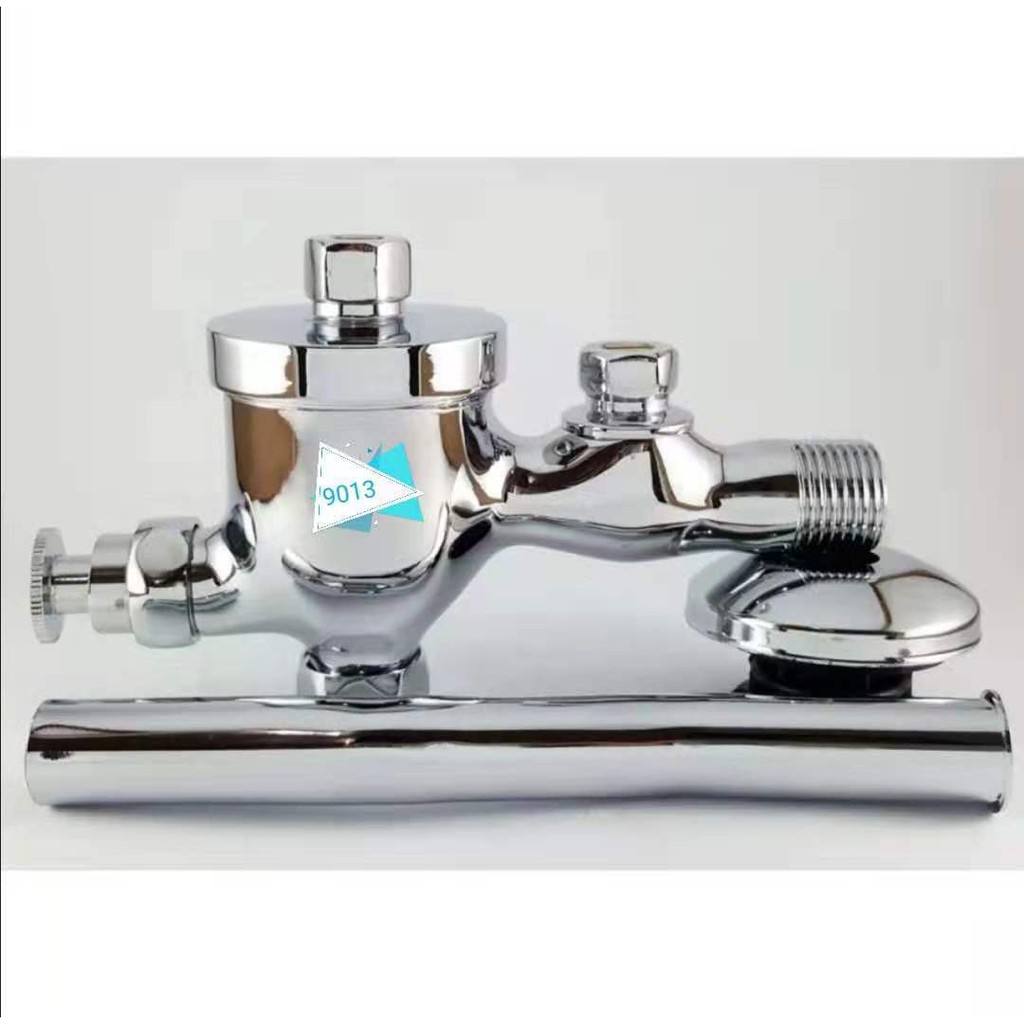 High Quality Toilet brass push button urinal flush valve with polished ...