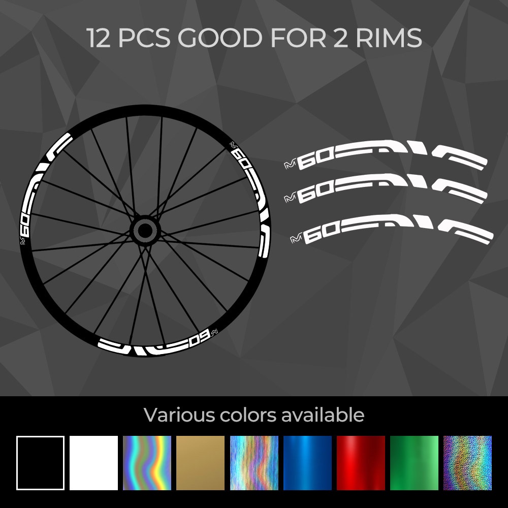 ENVE 60 Rim Decals For Mountain Bike Wheel Rim Sticker Decal Vinyl for Mountain Bike and Road ...