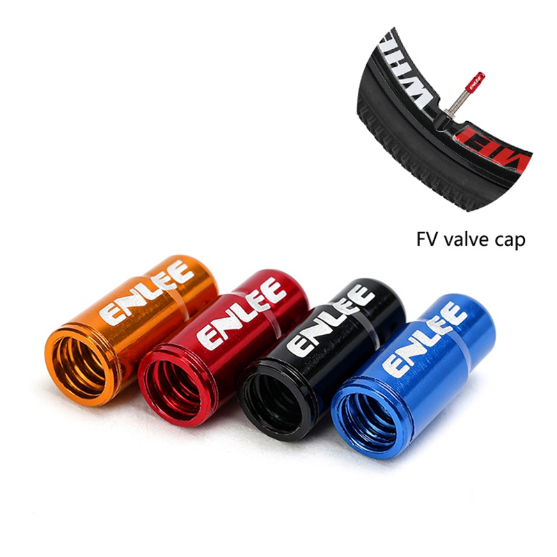 ENLEE 1 Pair Pack Bicycle French valve cap road mountain bike beauty ...