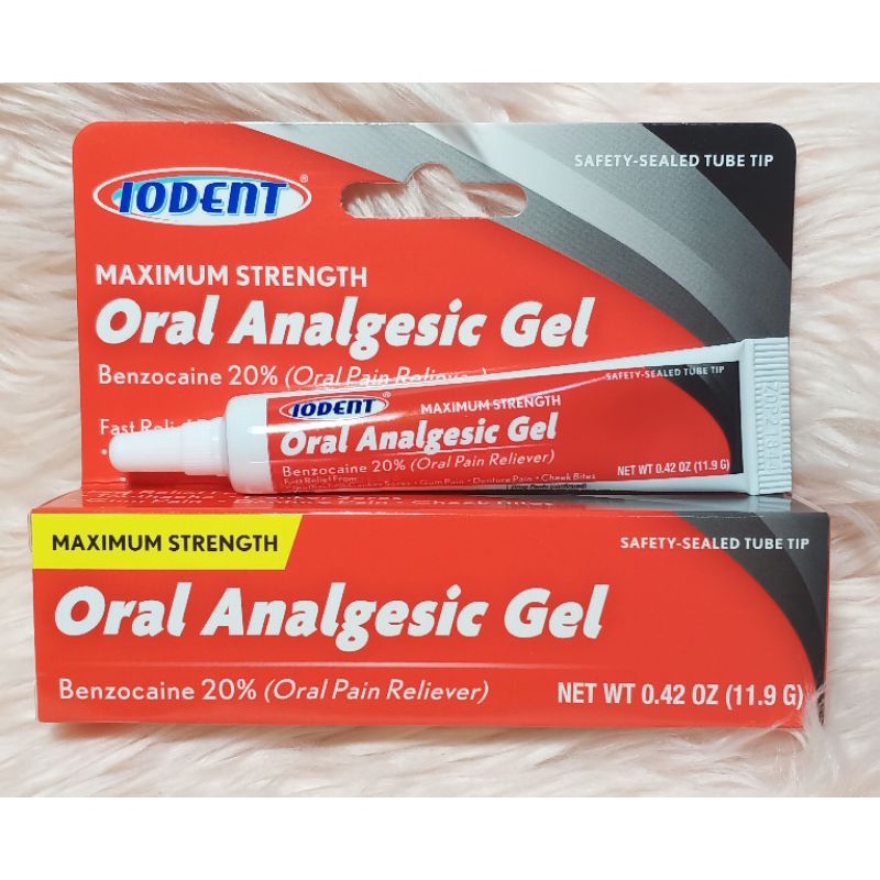 IODENT Oral Analgesic Gel Oral pain reliever 11.9g | Shopee Philippines