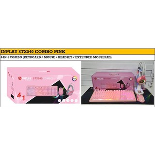 INPLAY STX 540 Gaming Keyboard And Mouse with Headset Extended Mouse ...