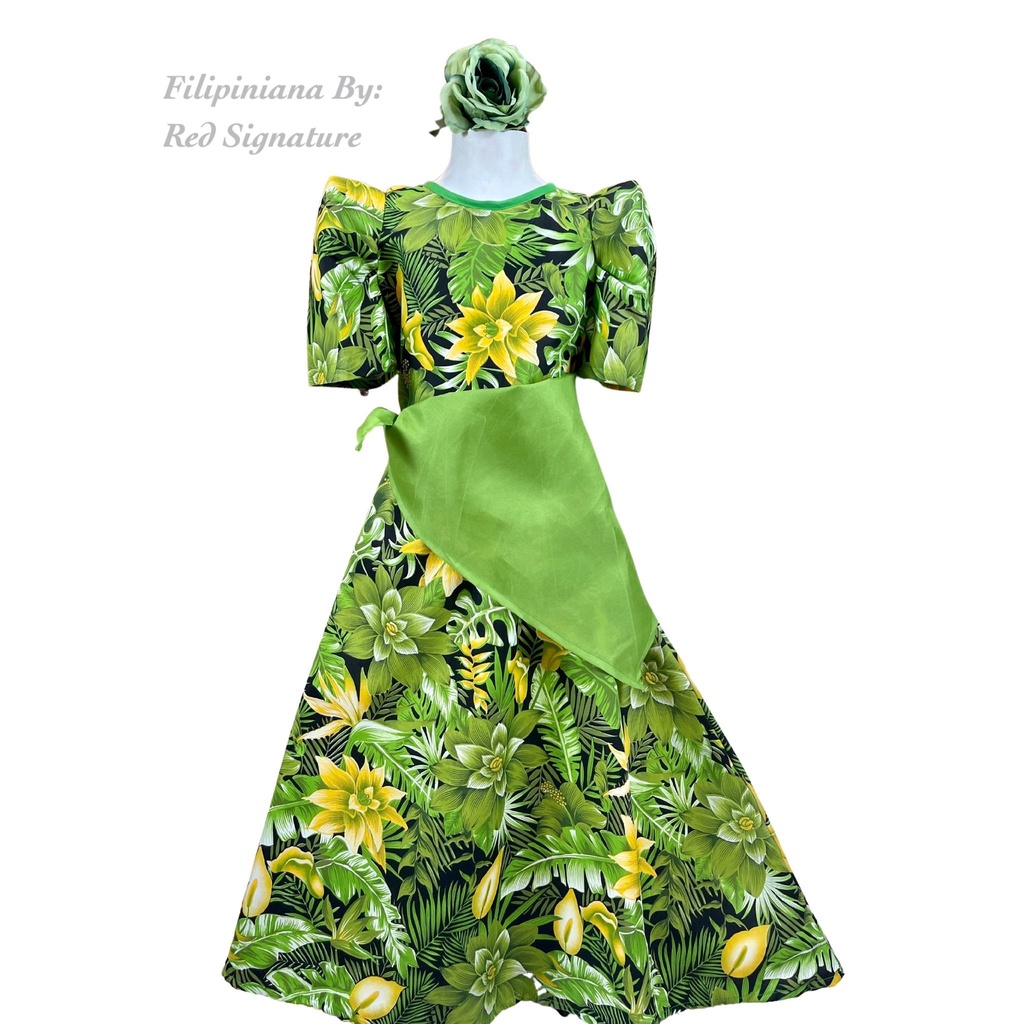 Traditional Filipiniana Dress