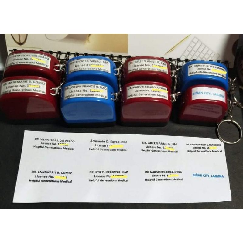 customized stamp 13*43mm self inking stamp | Shopee Philippines