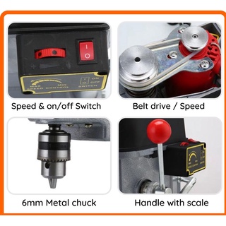 JOUSTMAX 1/4" Heavy duty Mini Bench Drill Machine Drilling Gerudi Meja ...