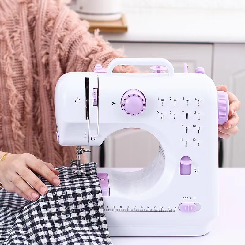Home Sewing Machine Mini Portable Overlock Buttonhole Eating Thick ...