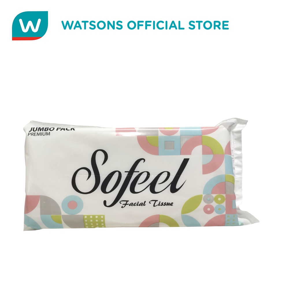 SOFEEL Jumbo Pack Facial Tissue Assorted Design 2 ply 150 sheets ...