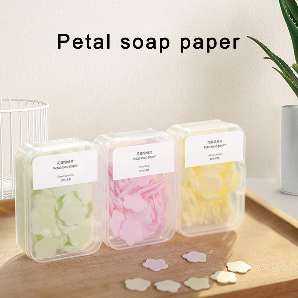 Thebest 100PCS Disposable Soap Paper Travel Soap Paper Washing Hand ... Thebest 100PCS Disposable Soap Paper Travel Soap Paper Washing Hand ...