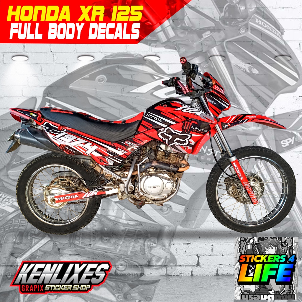 Honda XR 125L Full Decal Sticker Set | Shopee Philippines