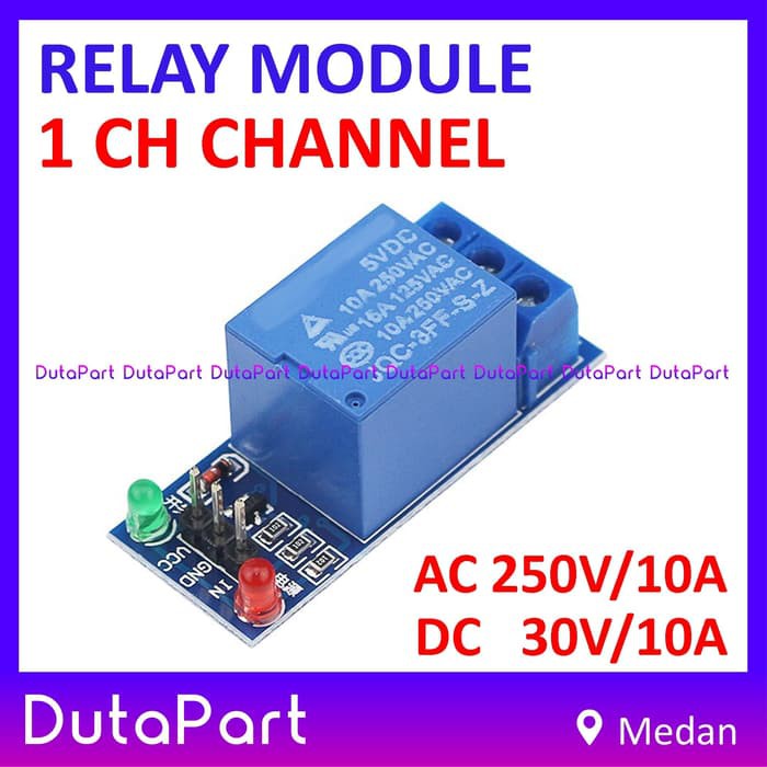 250vac 30VDC 10A 5V Low Level Trigger Module 1CH Channel Relay Module ...