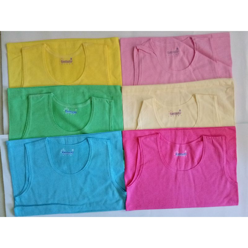 KENTUCKY SABRINA COLORED SANDO (6 pcs) | Shopee Philippines
