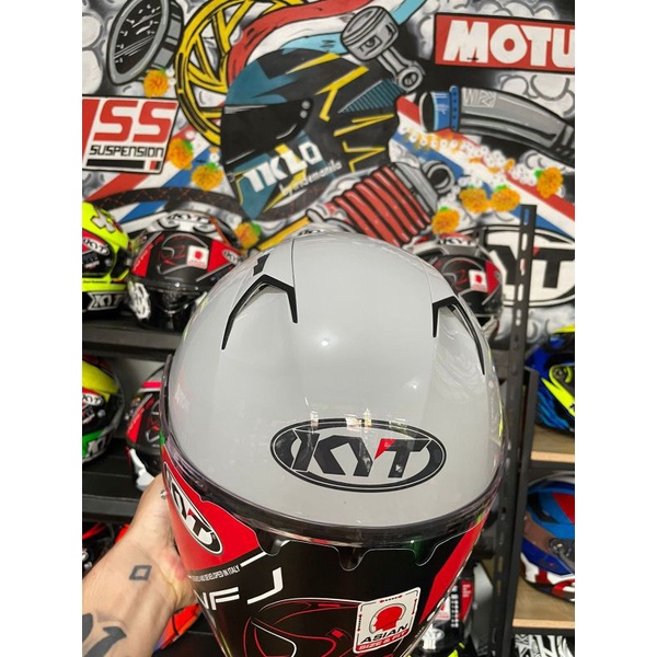 KYT NFJ Asphalt Grey (half face) - UniTop