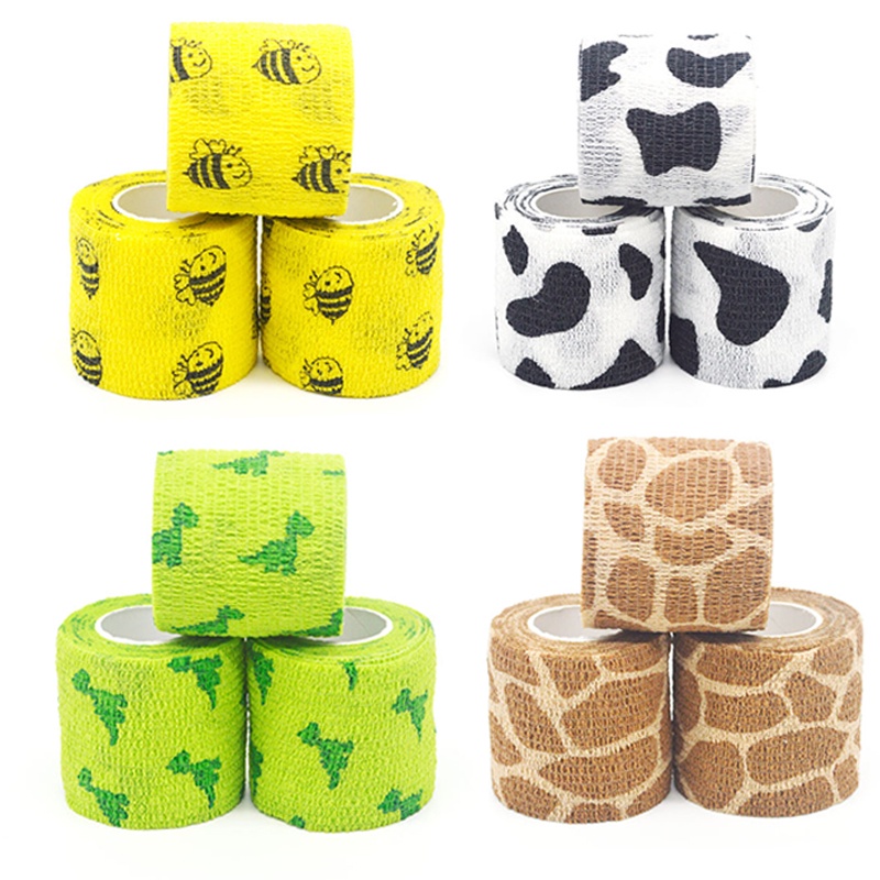 Printed Medical Self Adhesive Elastic Bandage 4.5m Colorful Sport Wrap ...