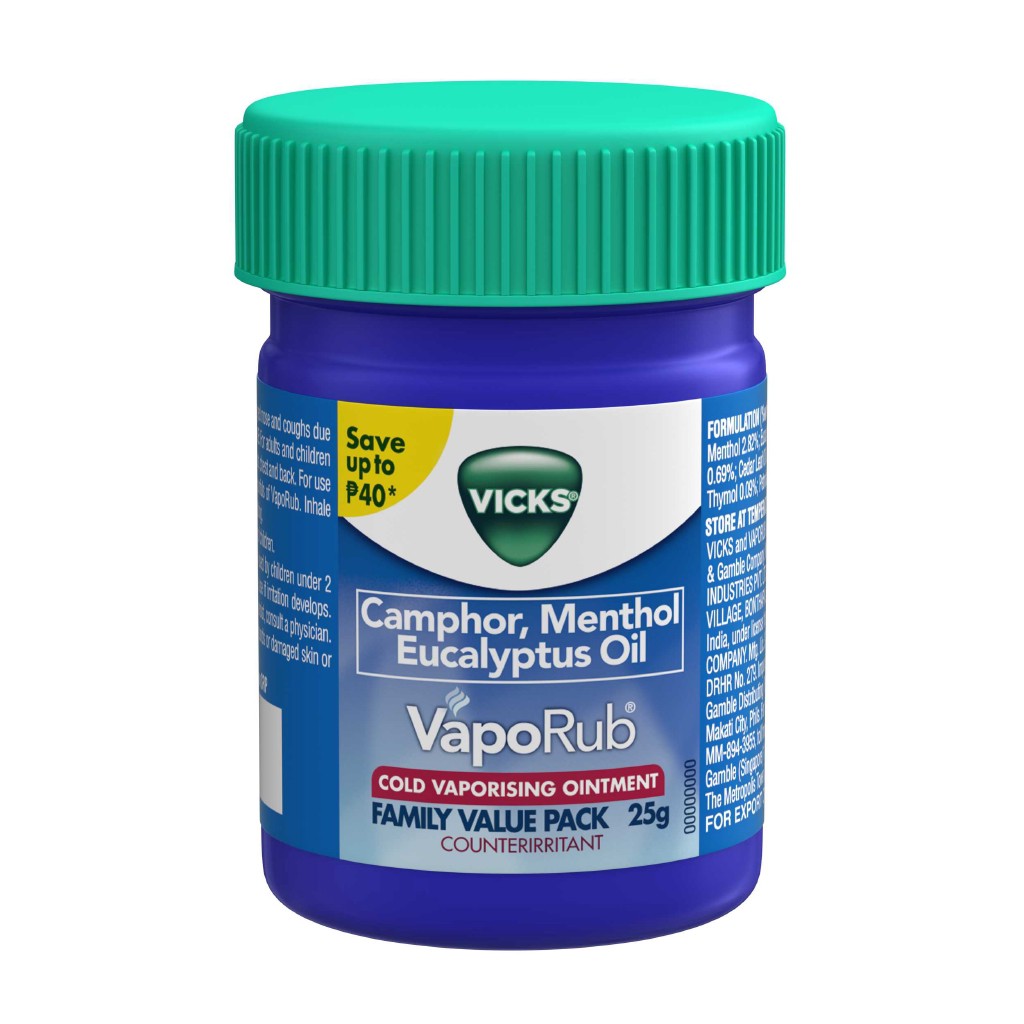 Vicks Vaporub Ointment (25g) | Shopee Philippines