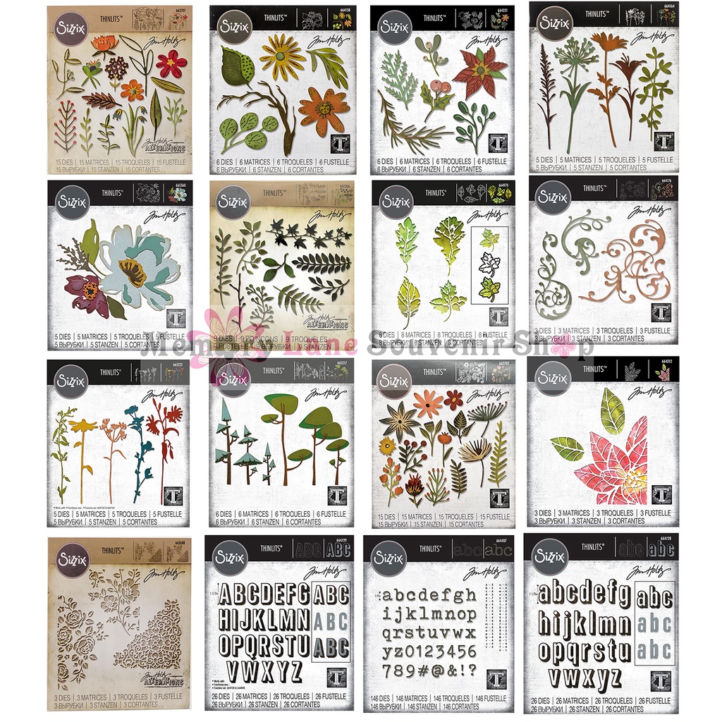 Sizzix Tim Holtz Thinlits Die # 2 | Shopee Philippines